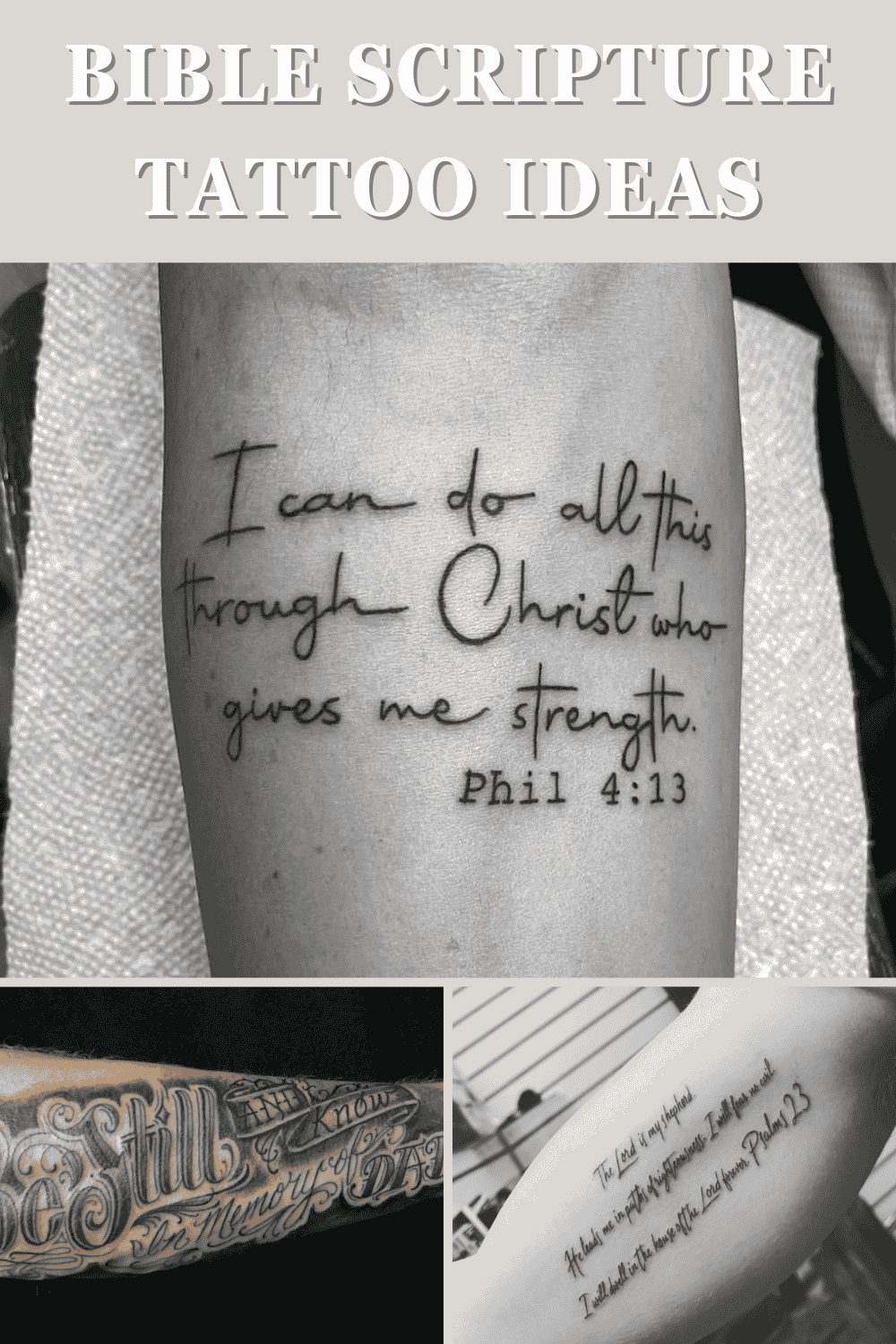Bible Scripture Tattoo Ideas – Faithful Ink Art